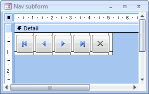 Access navigation buttons